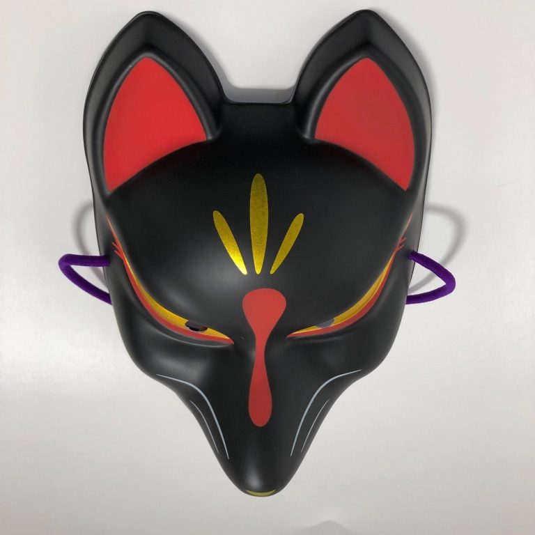 Japanese Fushimi Inari Black Fox OMEN Mask Interior Display Cosplay ...