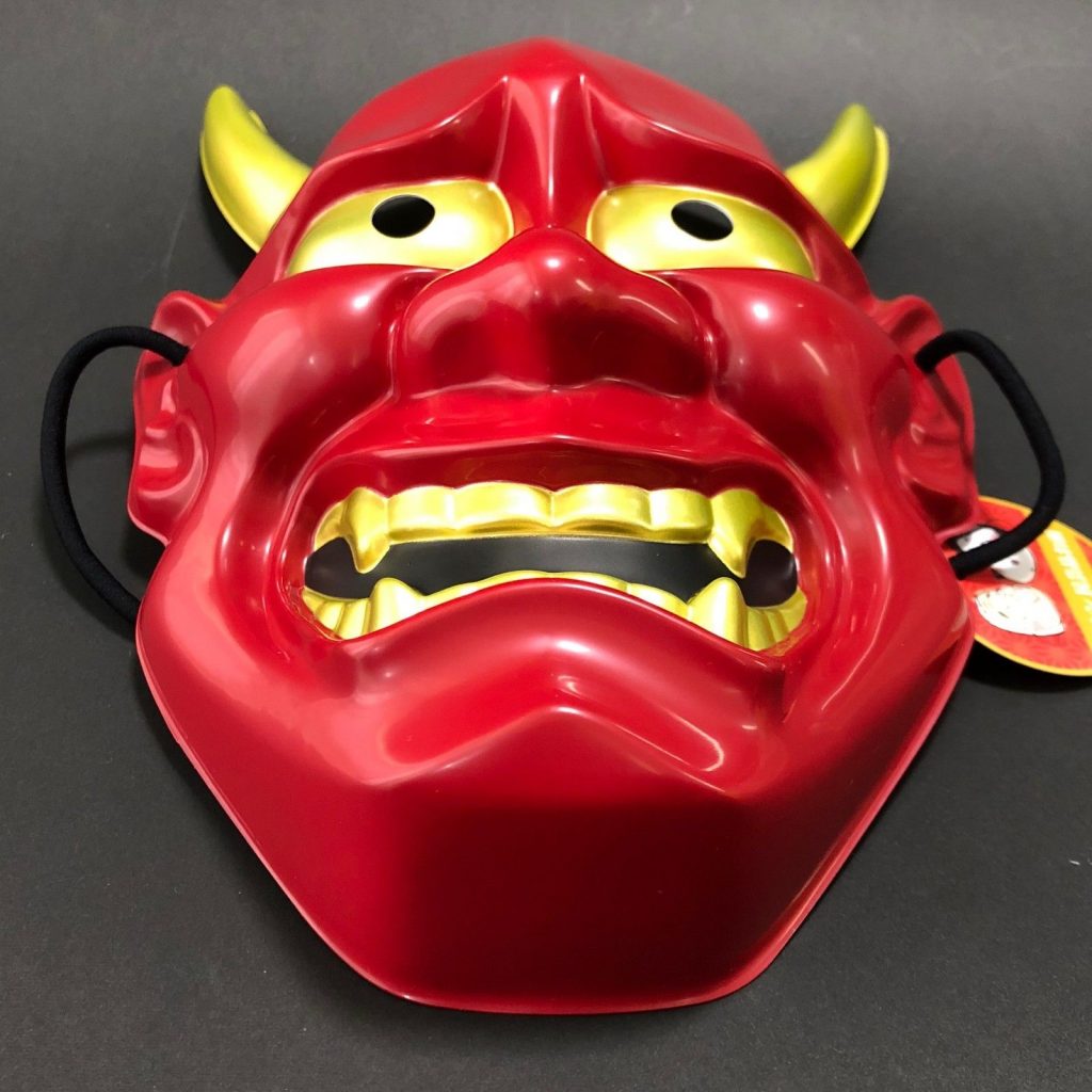 Japanese Female Damon Red Hannya OMEN Mask Interior Display Cosplay ...