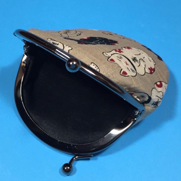 Gamaguchi Frog Mouth Purse Maneki Neko Money Fortune Cat Cute Kawaii ...