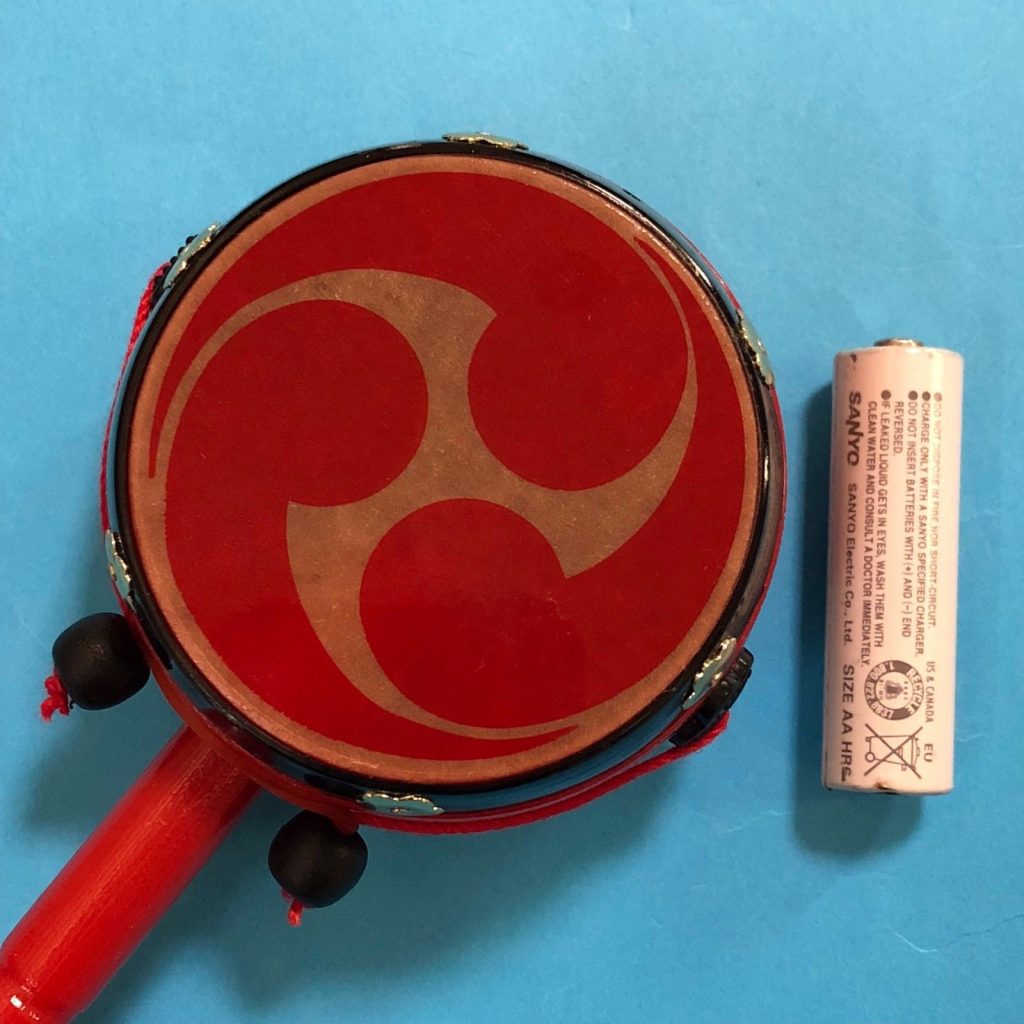 Den Den Daiko Japanese Traditional Toy Drum for Caress Baby Kyoto Japan ...